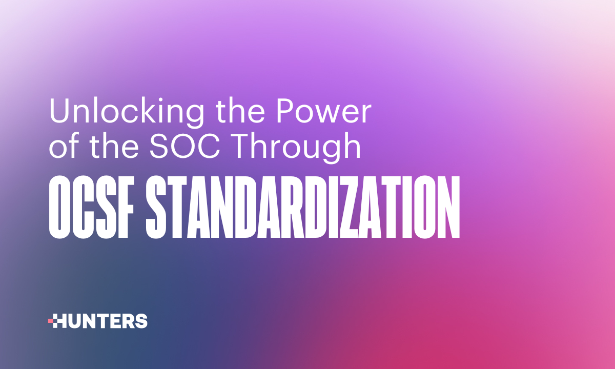 Unlocking the Power of the SOC through OCSF Standardization